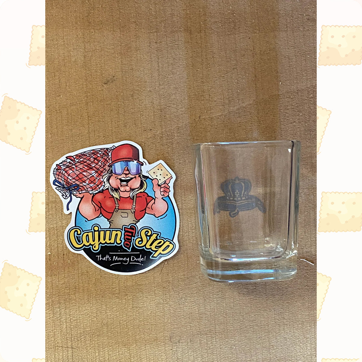 Cajun Two Step Logo Stickers 5pk | Cajun Two Step